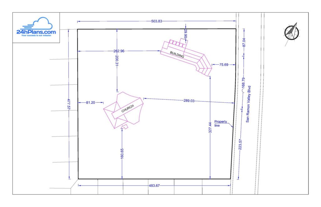 Simple Design — 24h Site Plans for Building Permits: Site Plan Drawing ...