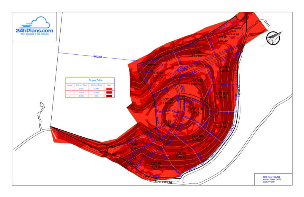 Subdivision Design — 24h Site Plans for Building Permits: Site Plan ...